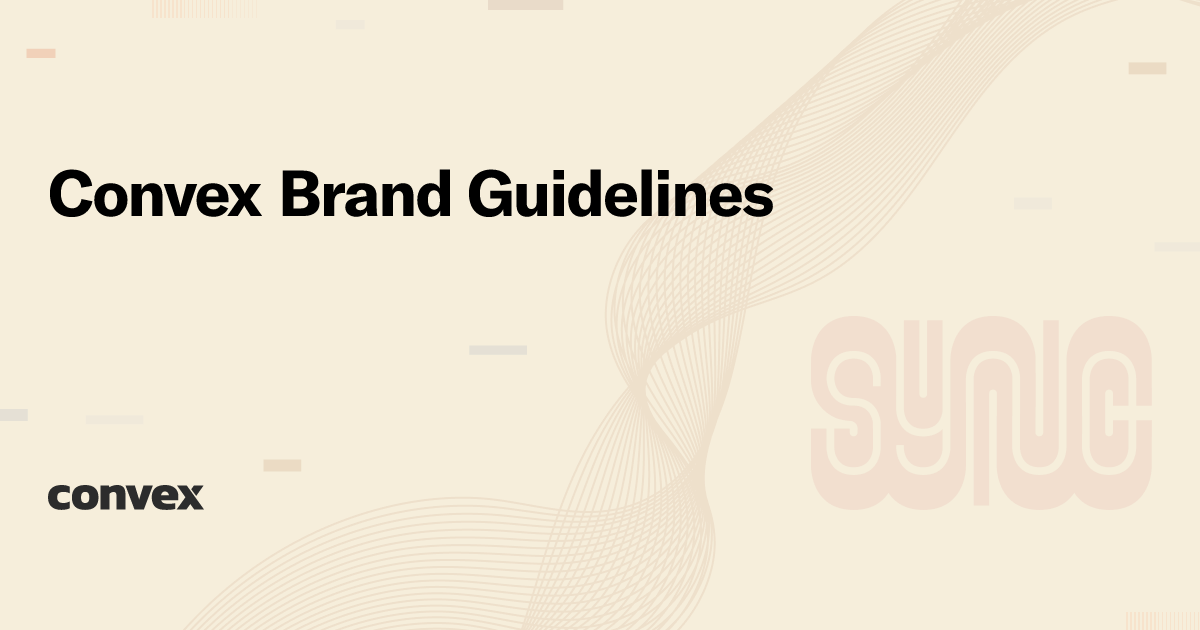 Convex Brand Guidelines